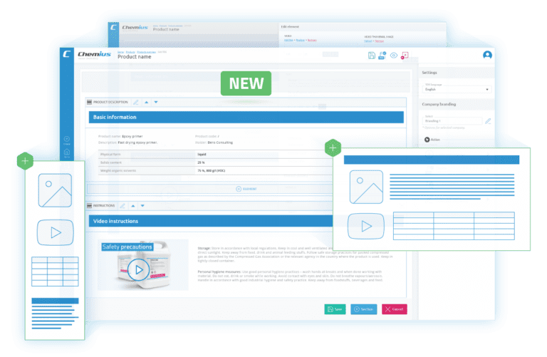 Smart technical data sheets