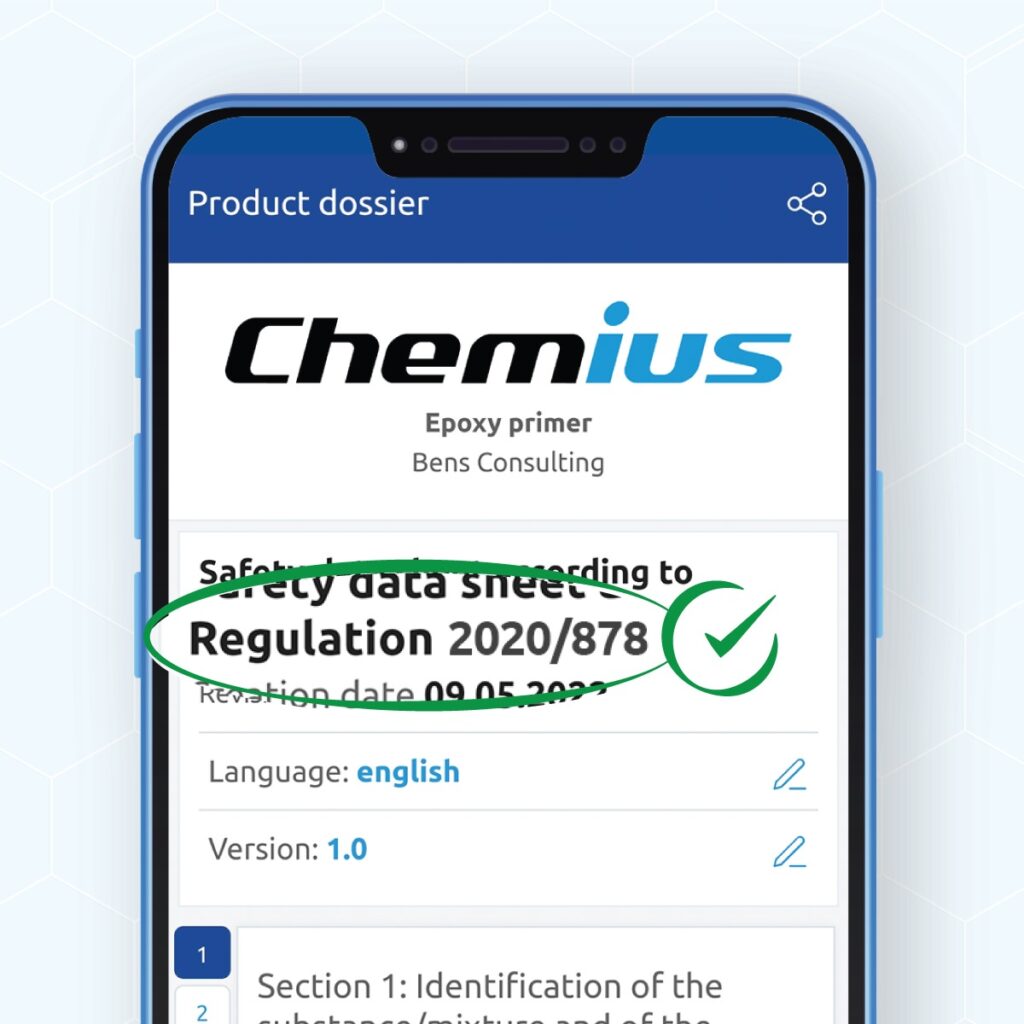 Regulation no. 2020/878 in practice: What it brings and how to ensure compliance of SDS for ...